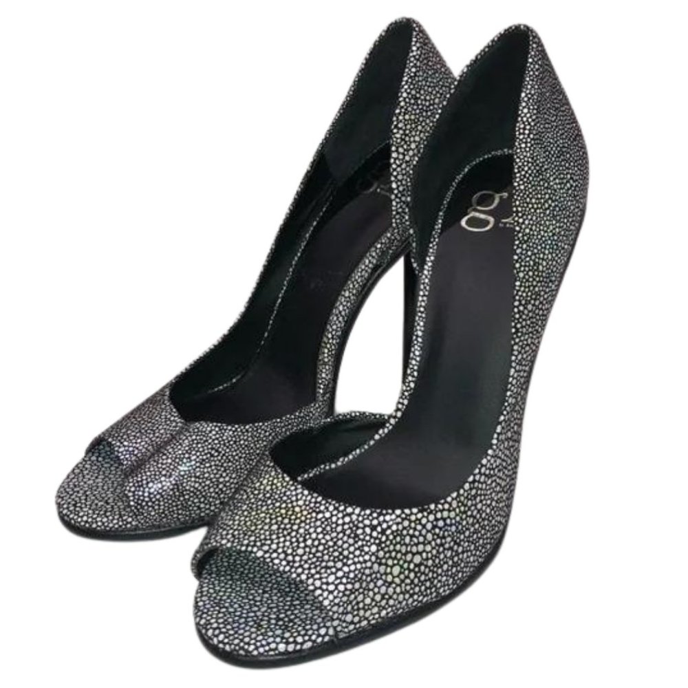 Gx By Gwen Stefani Silver Iridescent Heels - Gem